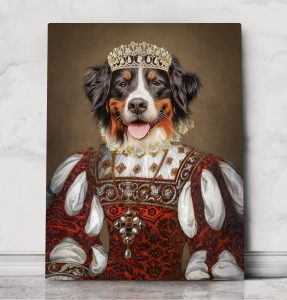 Princess Bella - Custom Pet Portrait - TinyFluffyPaws