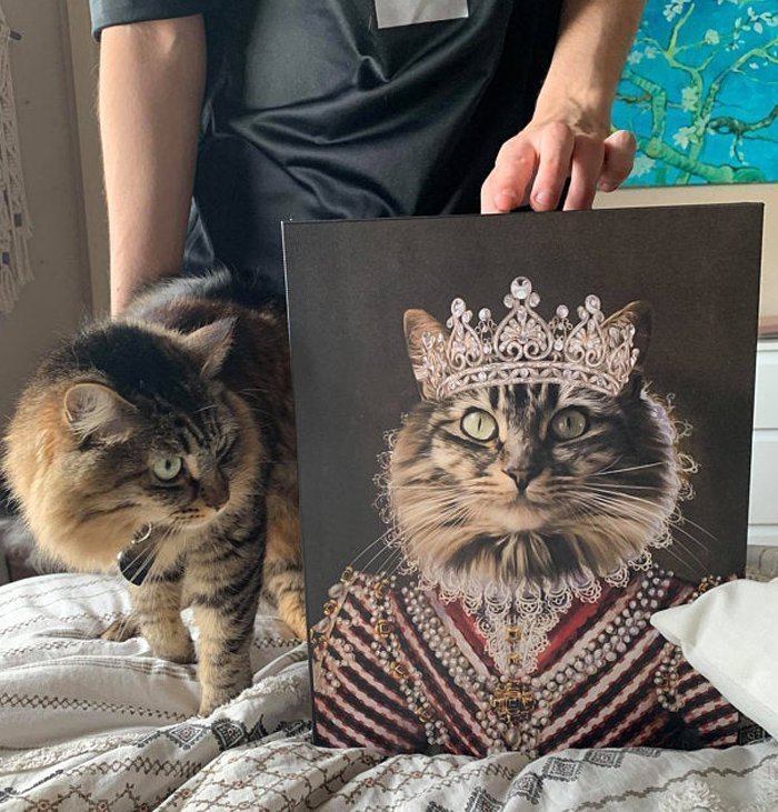 Princess Amelia - Custom Pet Portrait - TinyFluffyPaws