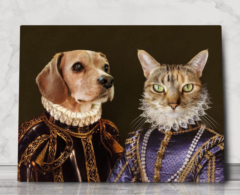 Queen Bailey - Custom Pet Portrait - TinyFluffyPaws