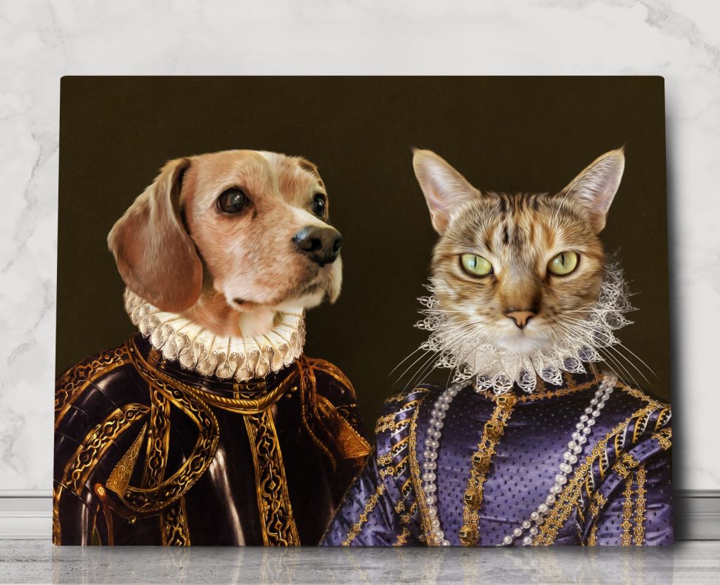 Queen Bailey - Custom Pet Portrait - TinyFluffyPaws