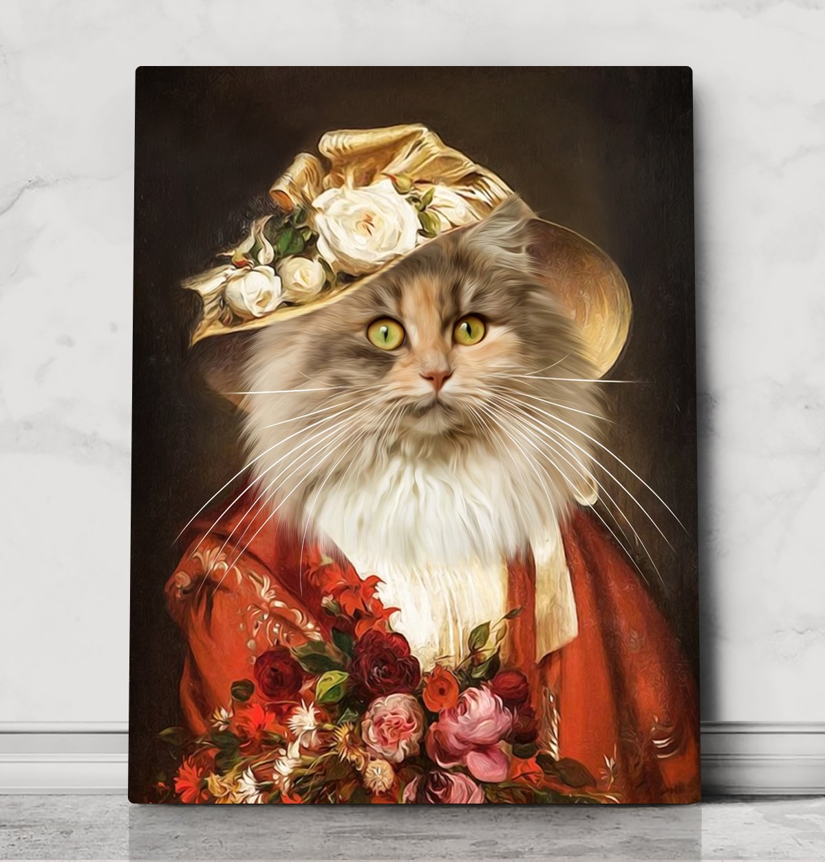 Queen Bailey - Custom Pet Portrait - TinyFluffyPaws