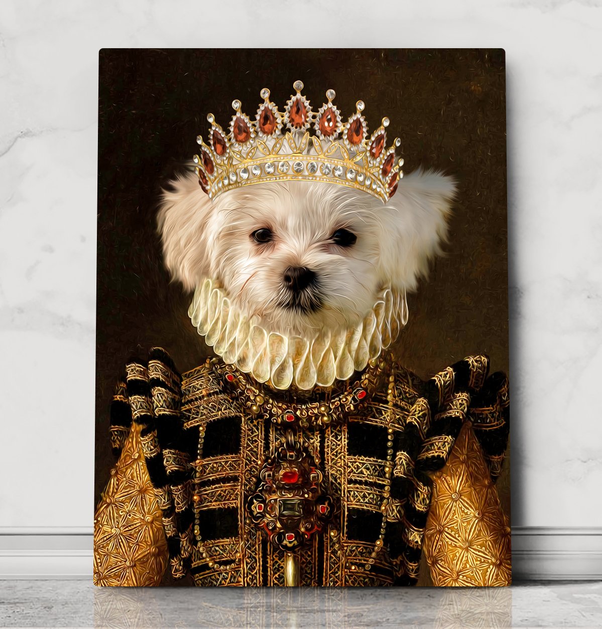 Princess Lily - Custom Pet Portrait - TinyFluffyPaws